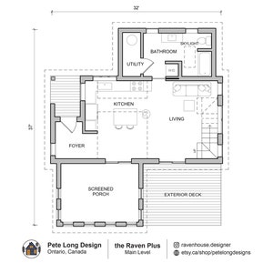 The Raven Plus - PDF - Very Detailed Architectural House Plans - Etsy