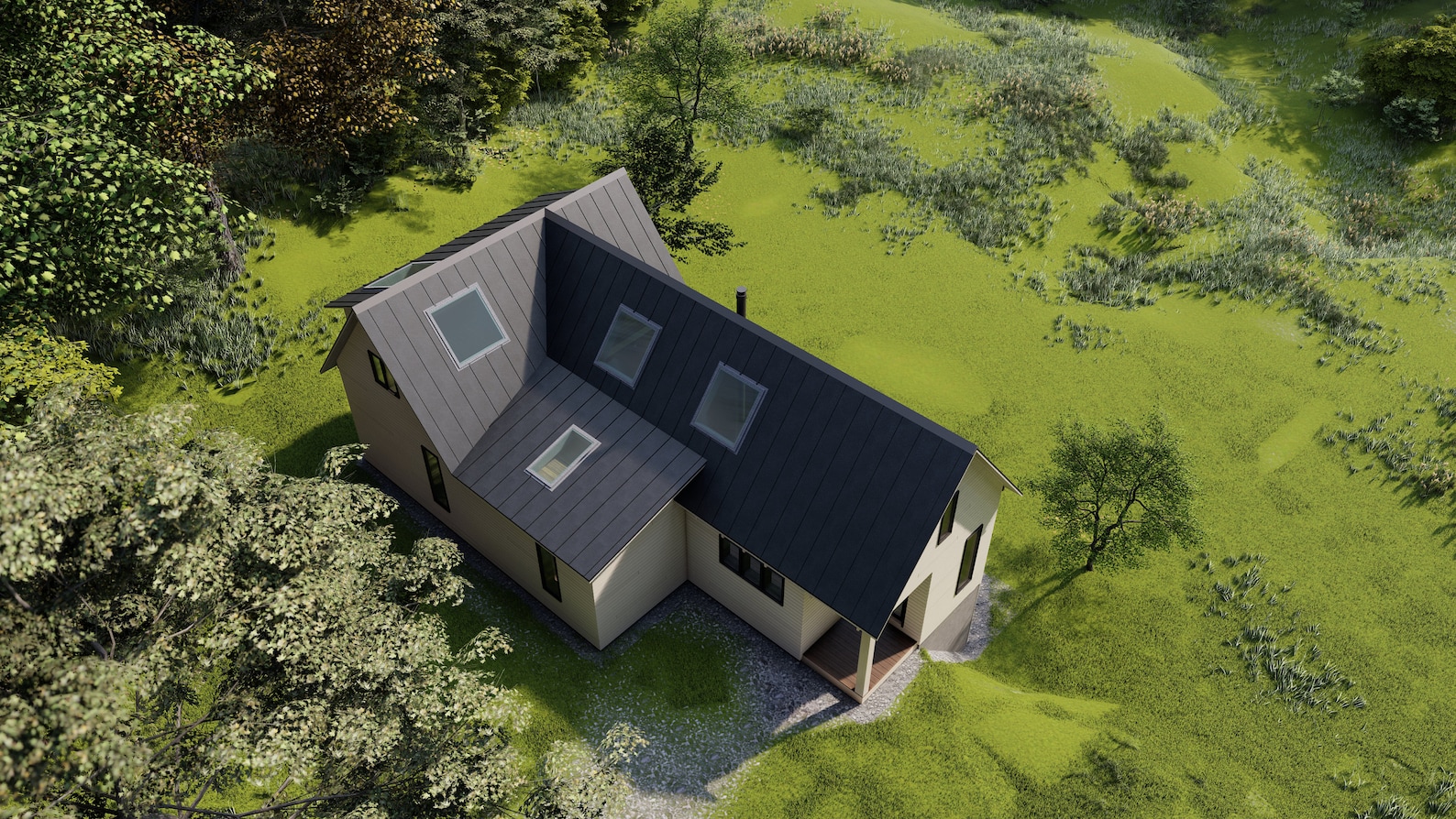 1625 SF Family Home Summerhouse Cabin Full Architectural House Plans - Etsy