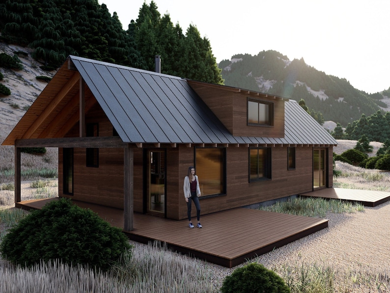 1055 SF Affordable Small House ADU Cabin Rental Suite -main Floor ...