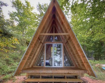 Easy to Build A-frame Cabin 108 Sq Ft Instant Download Plans - Etsy