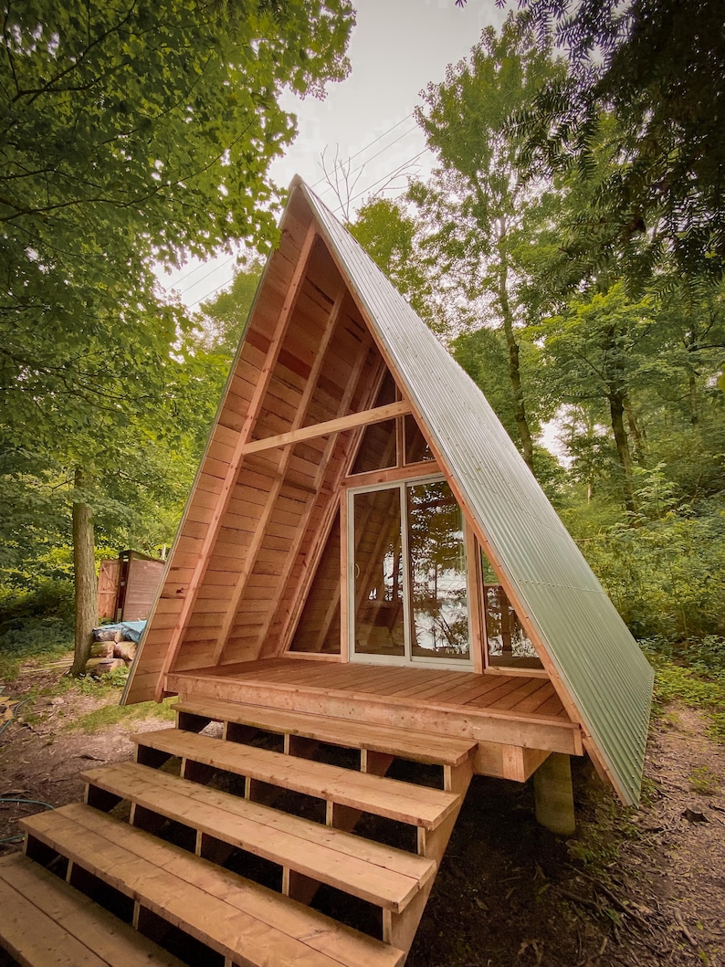Easy-to-build A-frame Cabin (PDF+CAD) - Highly Detailed Cabin-building ...