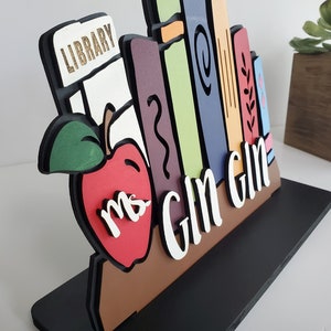 Personalized Librarian Name Plate, Librarian Gifts, Personalized Desk ...