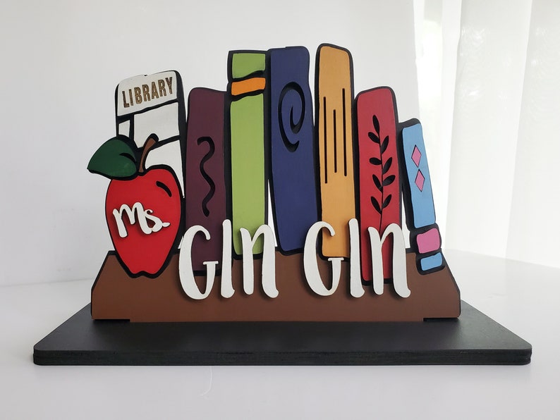 Personalized Librarian Name Plate Librarian Gifts - Etsy