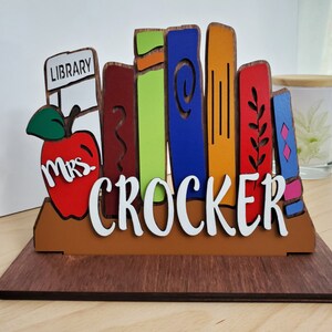 Personalized Librarian Name Plate, Librarian Gifts, Personalized Desk ...