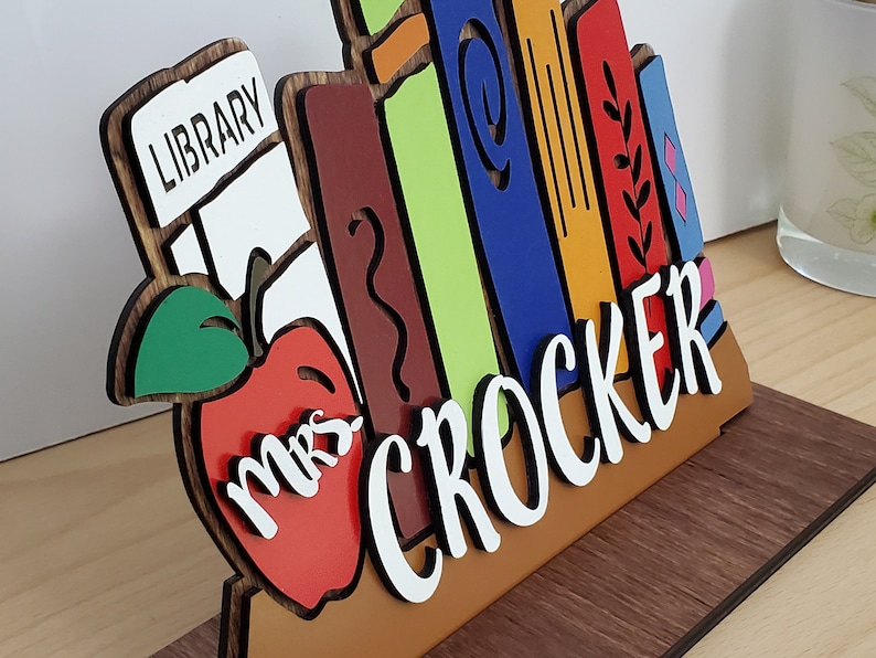 Personalized Librarian Name Plate Librarian Gifts - Etsy