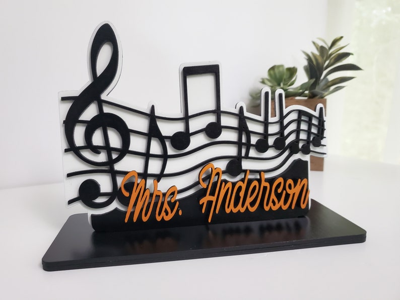 Personalized Music Teacher Name Plate Music Teacher Gifts - Etsy