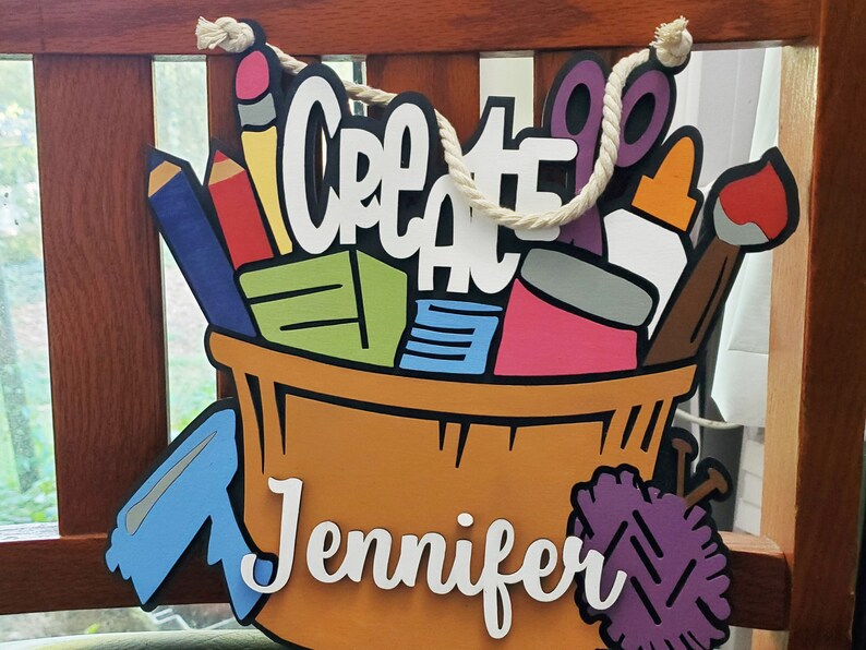 Personalized Craft Room Door Sign Craft Room Door Hanger - Etsy