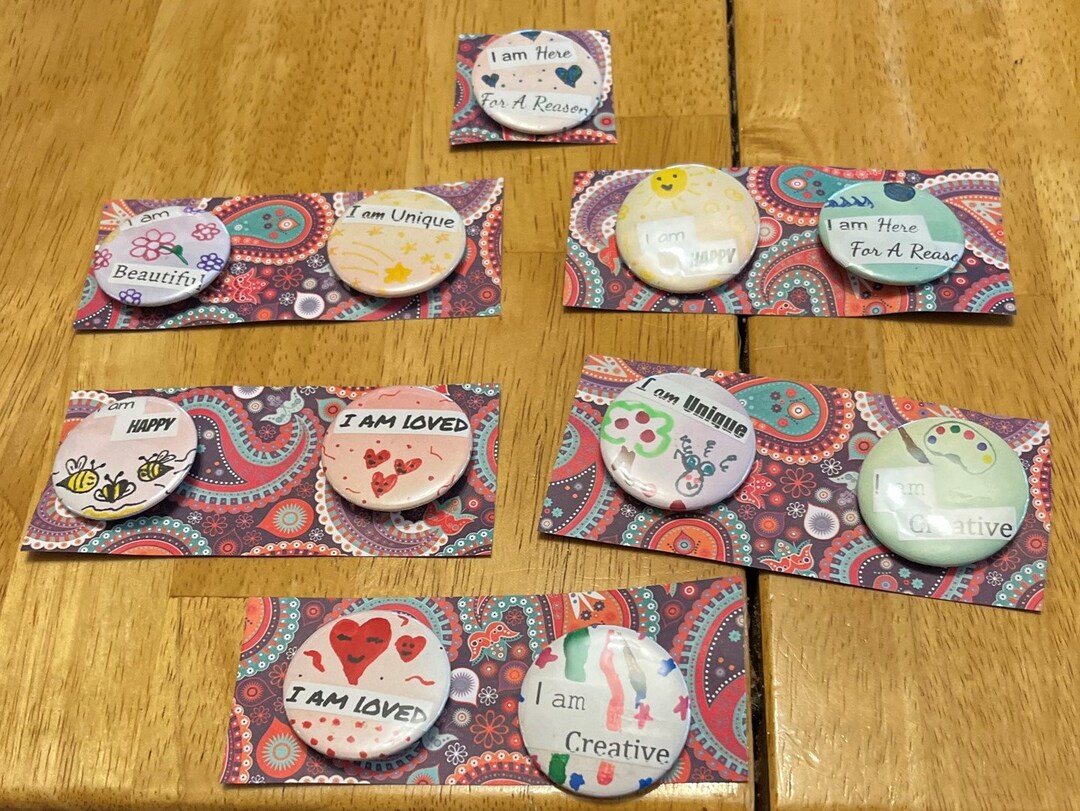 Custom "i Am..." Quote Buttons (inspirational) Pair of 2. - Etsy