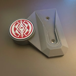 Lightsaber Wall Mount | Legacy Emblem Display | Command Strip Mountable ...