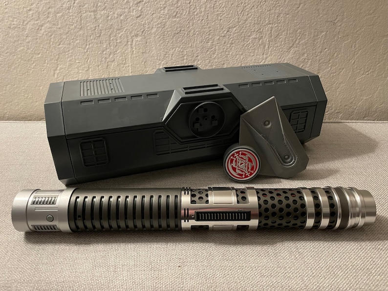 Lightsaber Wall Mount | Legacy Emblem Display | Command Strip Mountable ...