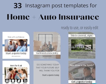 33 Ready to Use Social Media Posts for Home & Auto Insurance Agent ...