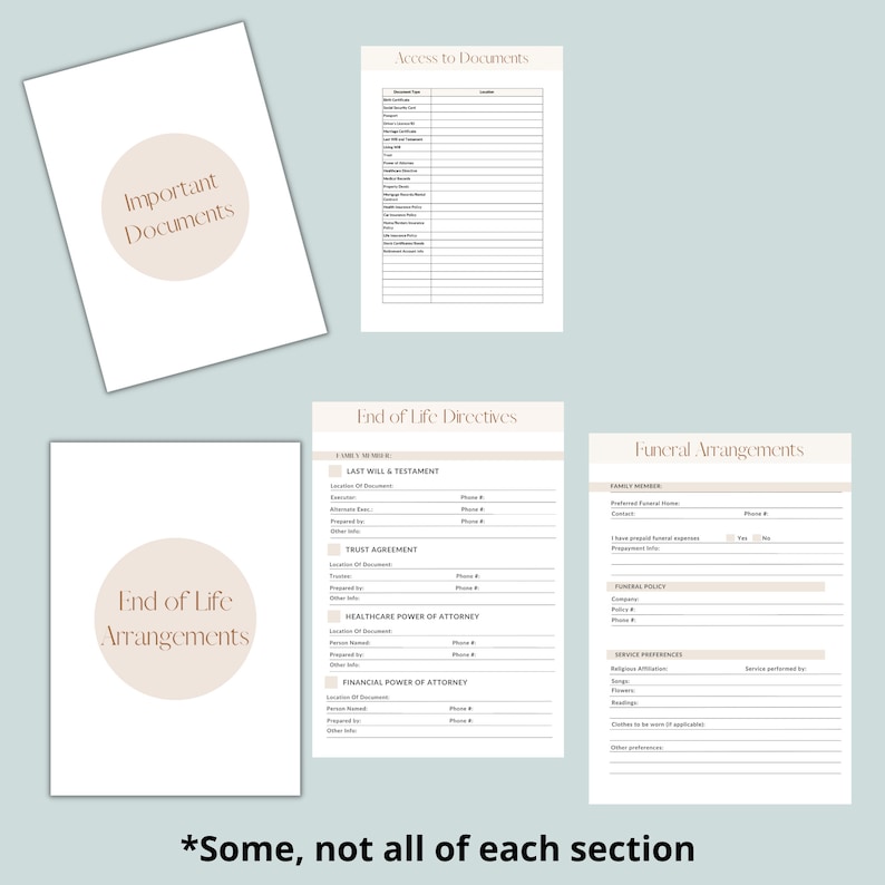 Emergency Binder | What If Folder | If I Go Missing | Printable ...