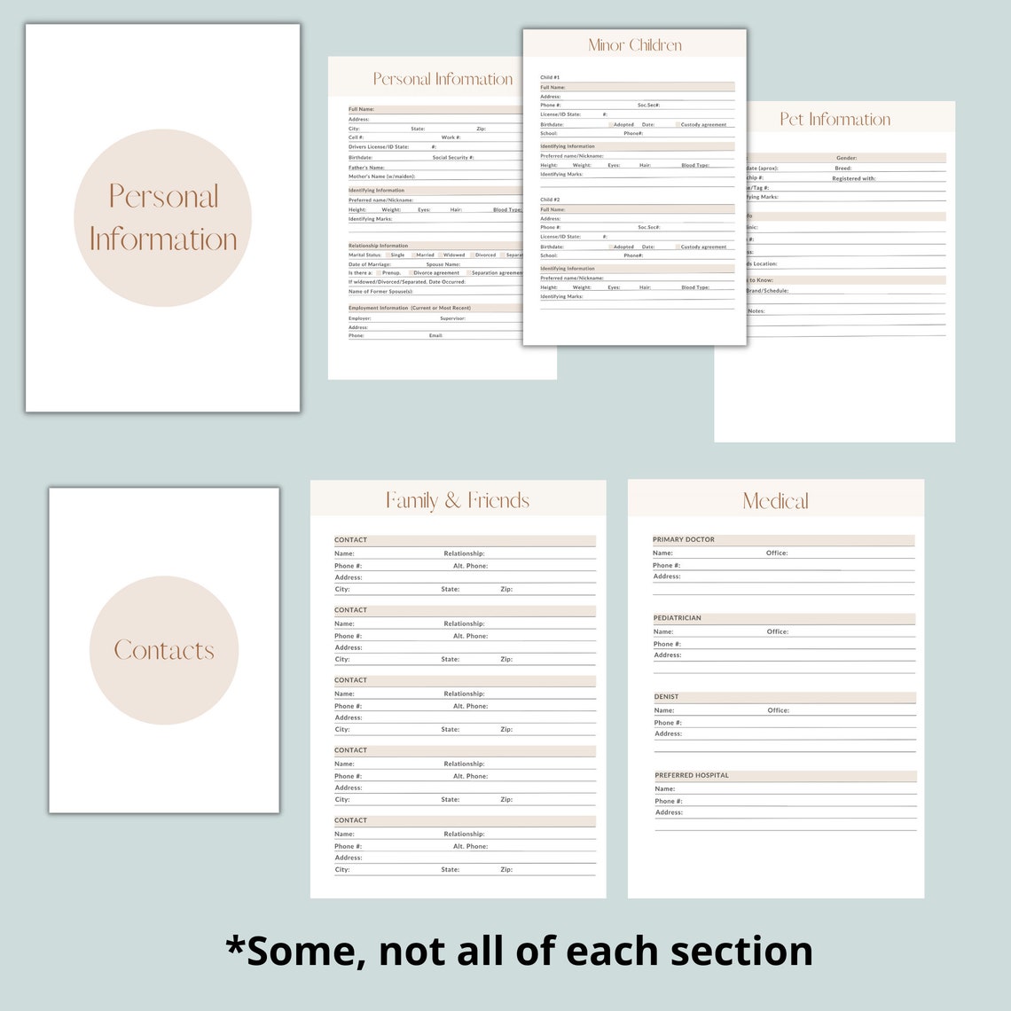 Emergency Binder | What If Folder | If I Go Missing | Printable ...