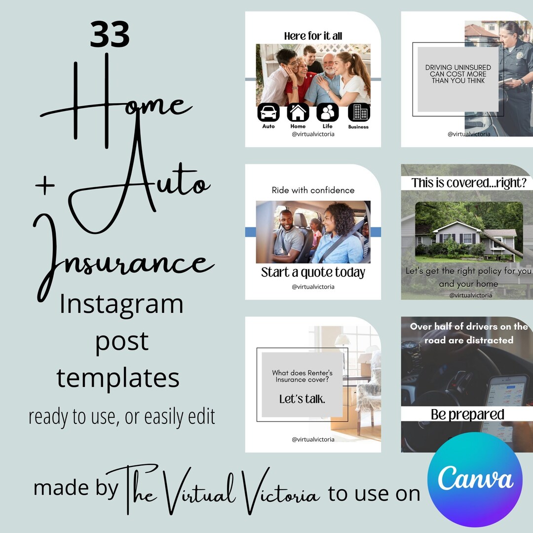 33 Ready to Use Social Media Posts for Home & Auto Insurance Agent ...