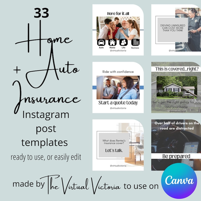 33 Ready to Use Social Media Posts for Home & Auto Insurance Agent ...