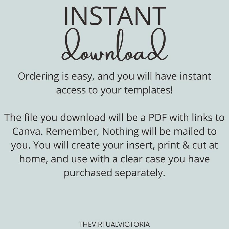 Kindle Insert Template | DIY Customizable Canva Design (digital ...