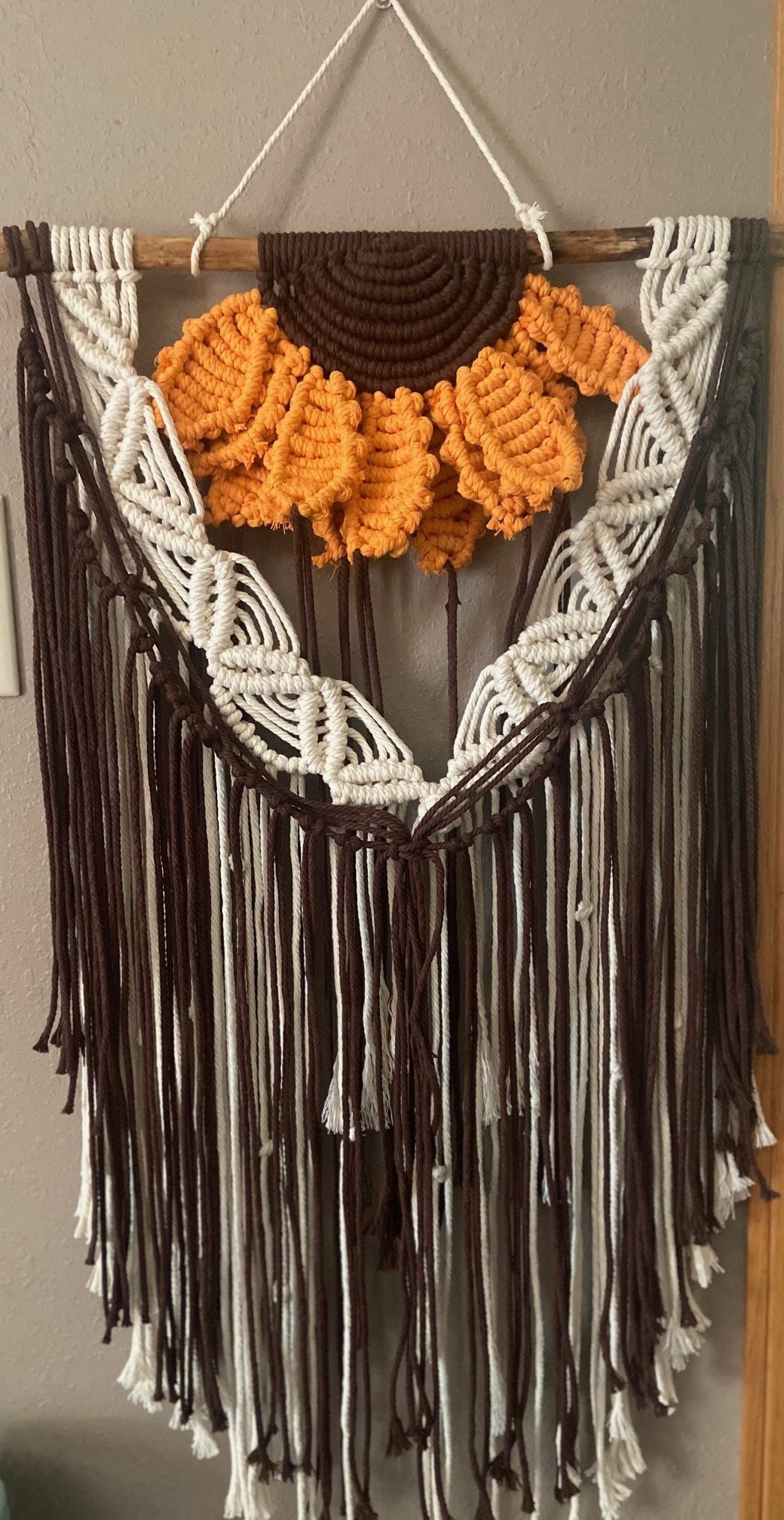 Sunflower Macrame Wall Hanging - Etsy