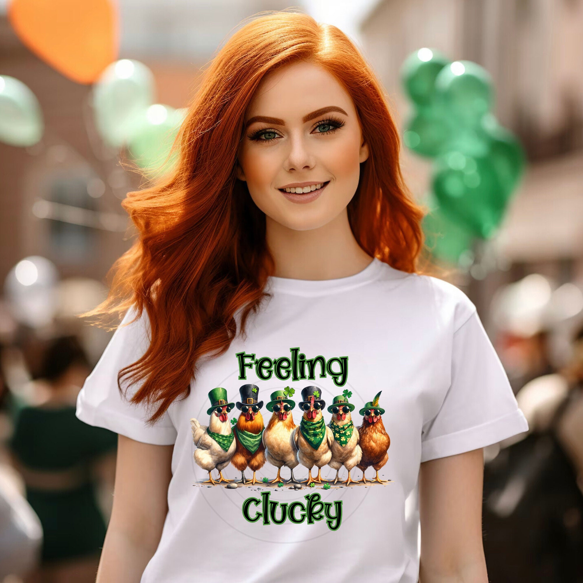 Feeling Clucky, St Patrick’s Day Chicken Png, St Patrick’s Day Png, St ...