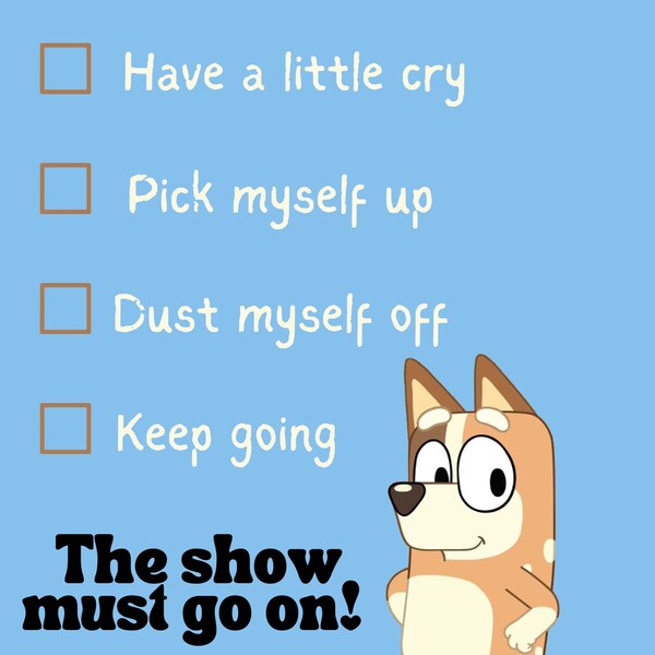 Bluey Checklist - Etsy