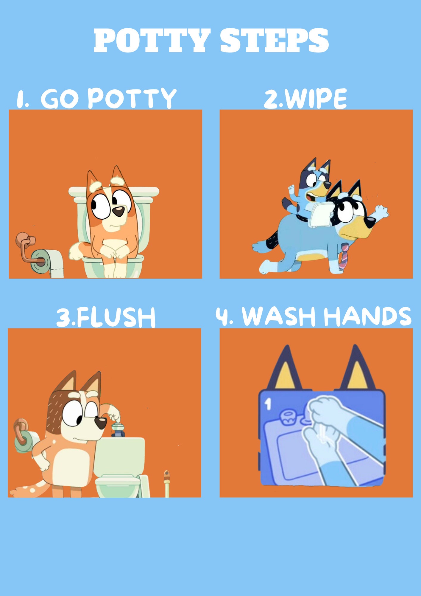 Bluey Bathroom Set - Etsy