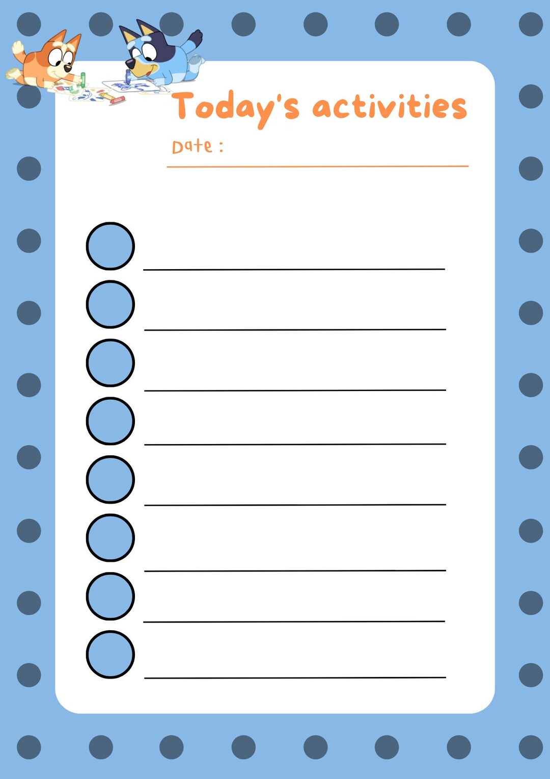 Bluey Activity Book - Etsy