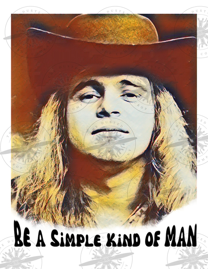 Simple Man Sublimation Ronnie Van Zant Lynyrd Skynyrd PNG Digital ...