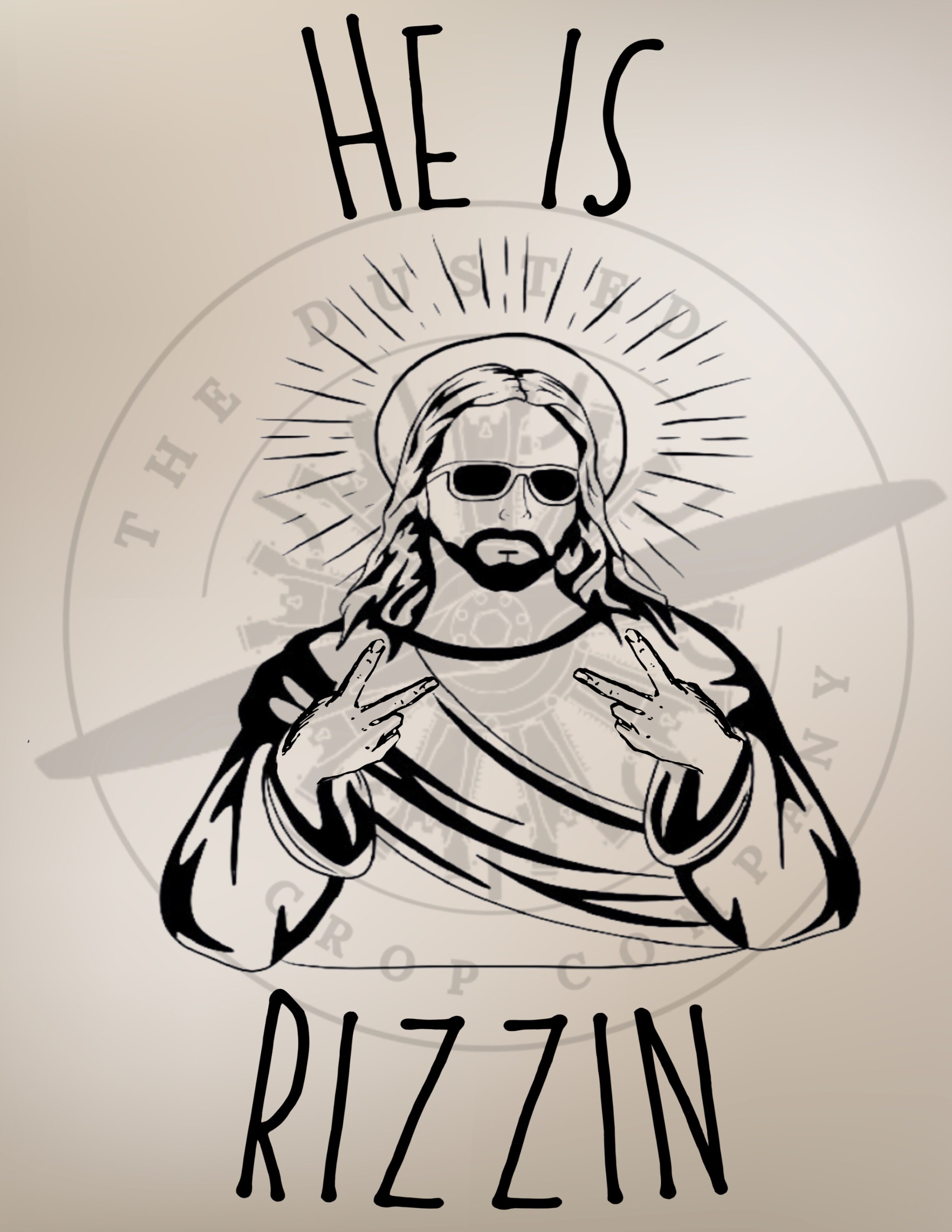He is Rizzin Sublimation Tshirt Design Saying Svg Transfer Download - Etsy