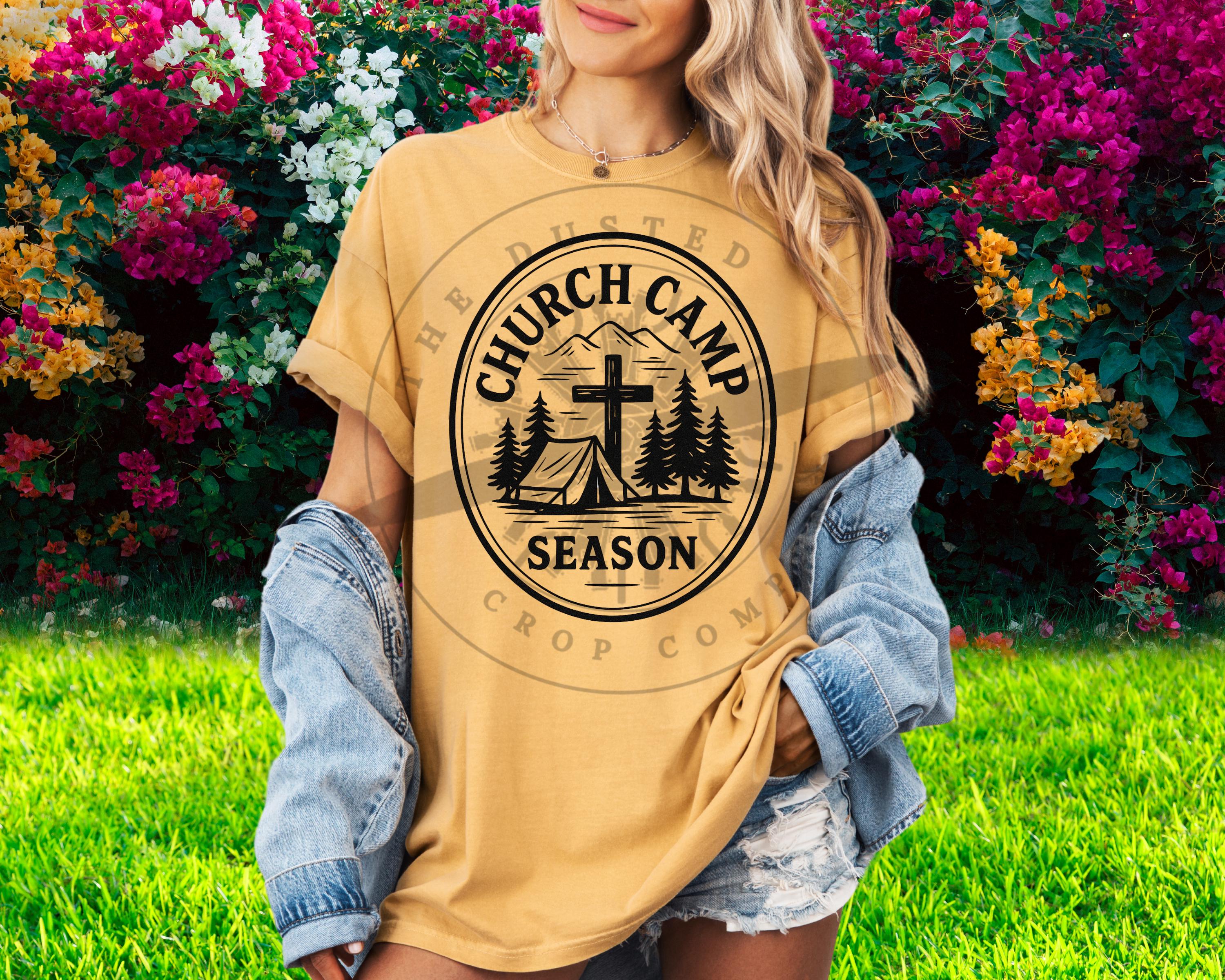 Church Camp Season SVG PNG Christian Summer Camping Shirt Sublimation ...