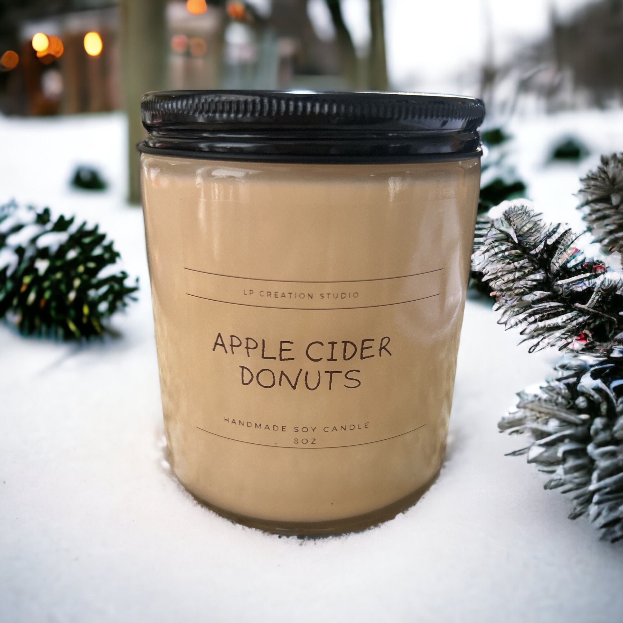 Apple Cider Donut 8 Oz Scented Candle - Etsy
