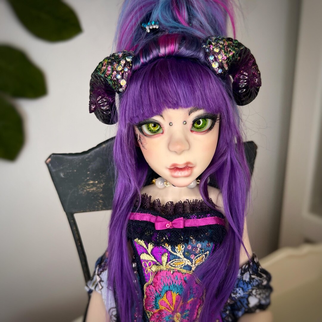MSD BJD Ram Horns, Ball Jointed Doll, 1/4 Art Doll Accessories, Fantasy ...