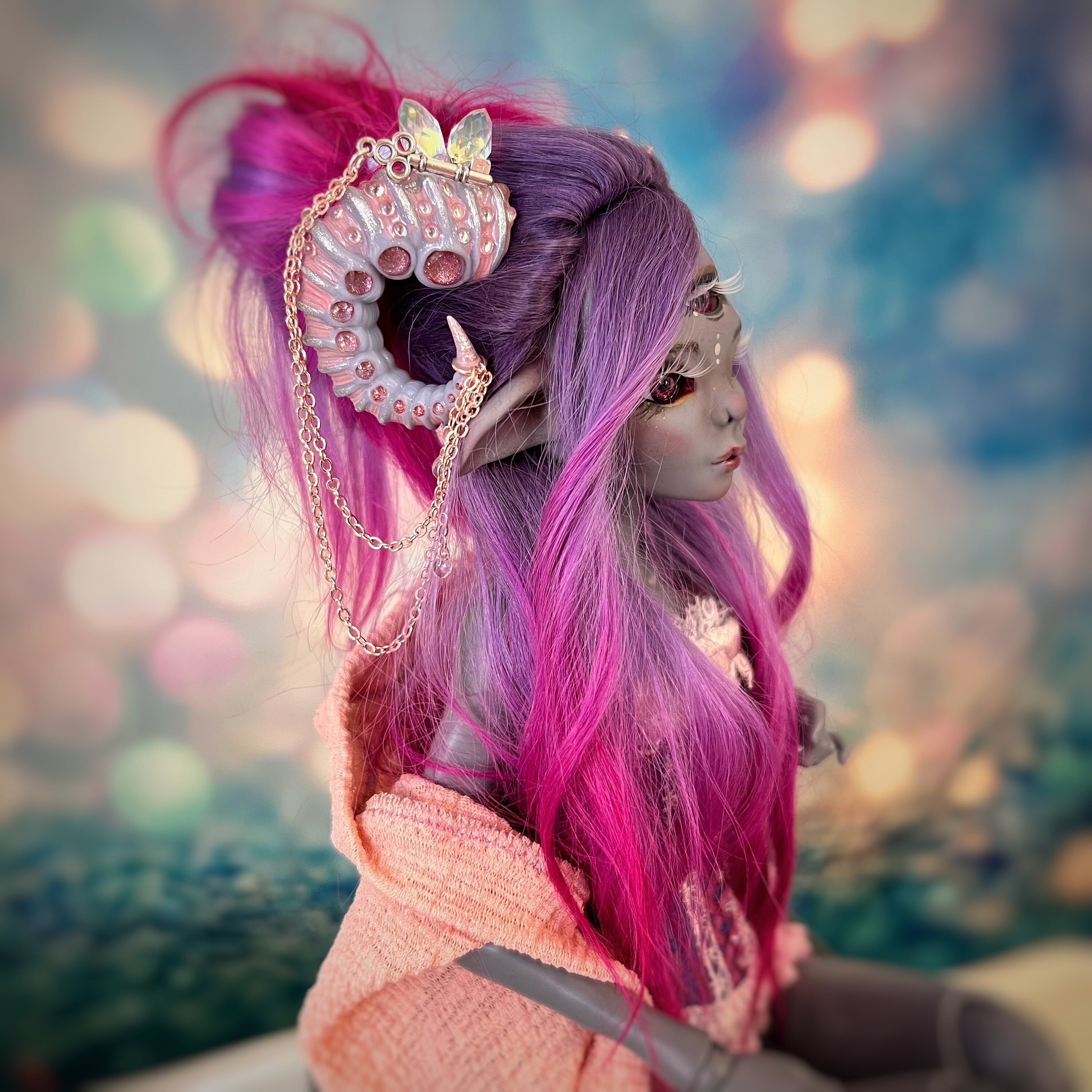 Magnetic BJD Horns, Capricorn Horns, Ball Jointed Doll, BJD Accessories ...