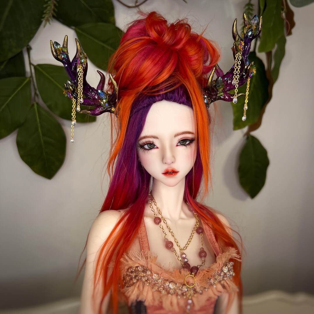 Deer Antlers for Ball Jointed Doll, Magnetic BJD Horns , 1/4 MSD ...