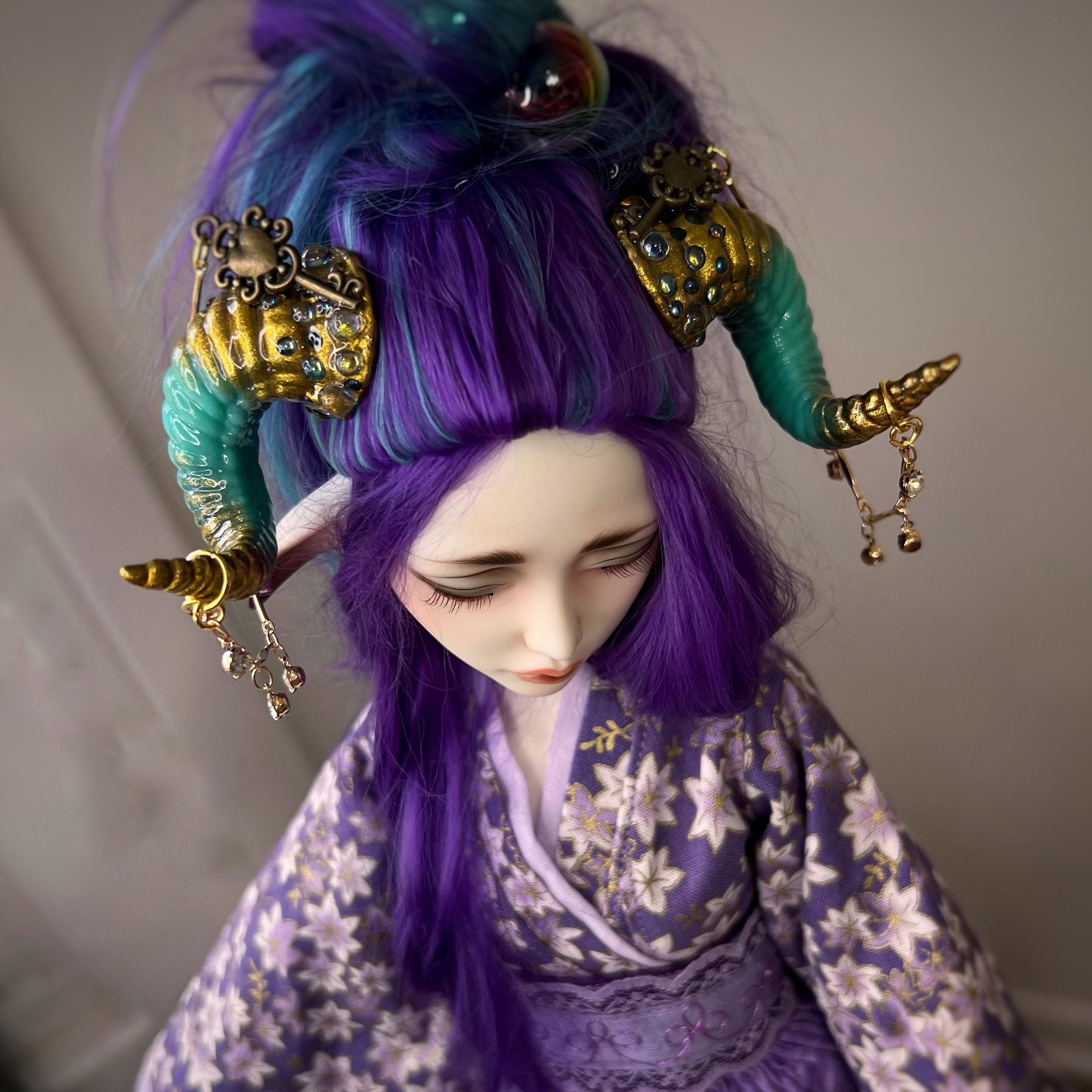 1/4 MSD BJD Horns, Magnetic Bull Horns, Ball Jointed Doll, Bjd ...