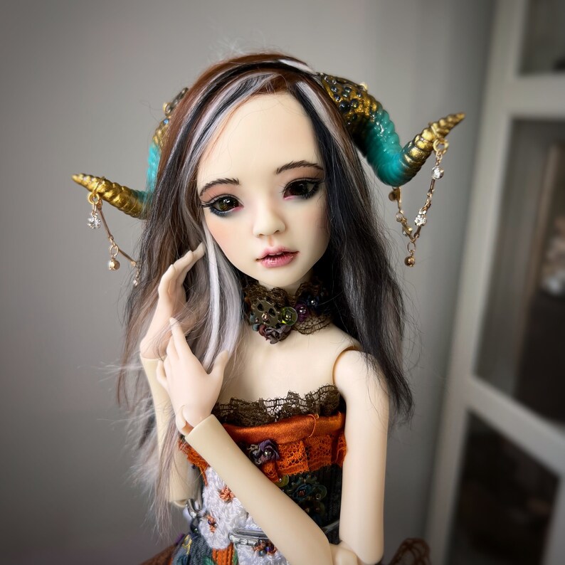 1/4 MSD BJD Horns, Magnetic Bull Horns, Ball Jointed Doll, Bjd ...
