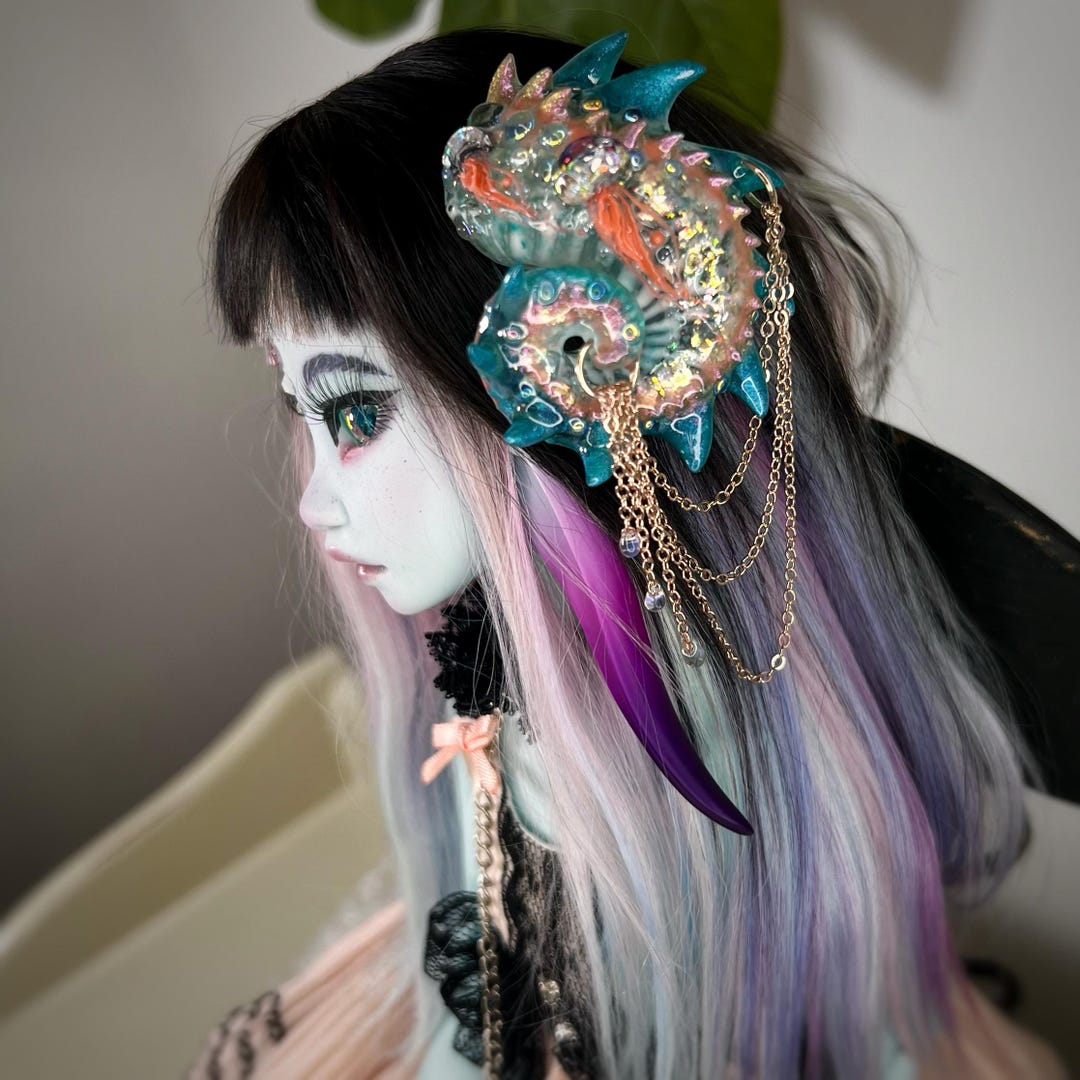 Nautical Themed MSD Dragon Horns for BJD Dolls, Magnetic SD 1/3 Fantasy ...