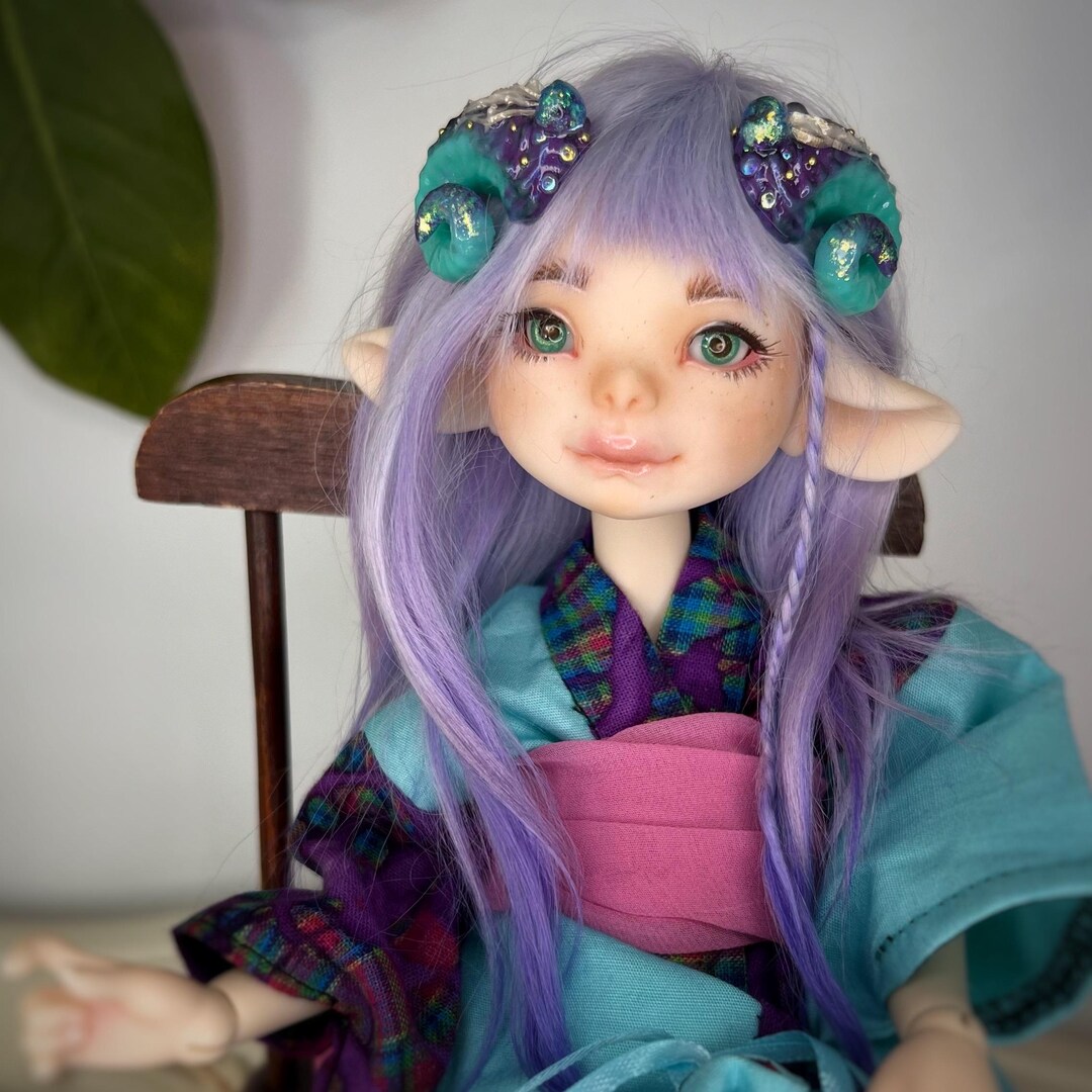 Unique Magnetic BJD Ram Horns for Small 1/5 YOSD and 1/6, Dust of Dolls ...