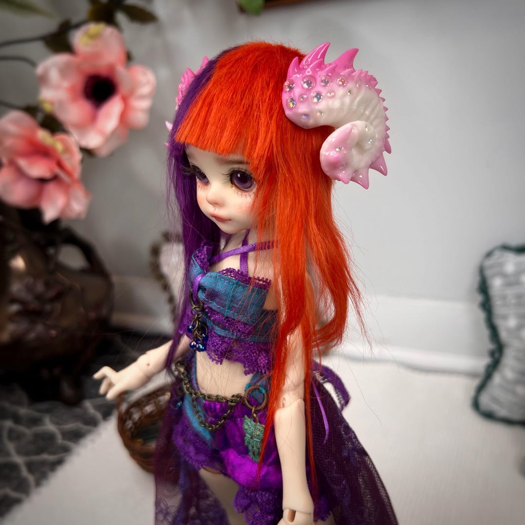 Unique Magnetic BJD Nautilus Dragon Horns for 1/4 MSD, 1/5 YOSD ...