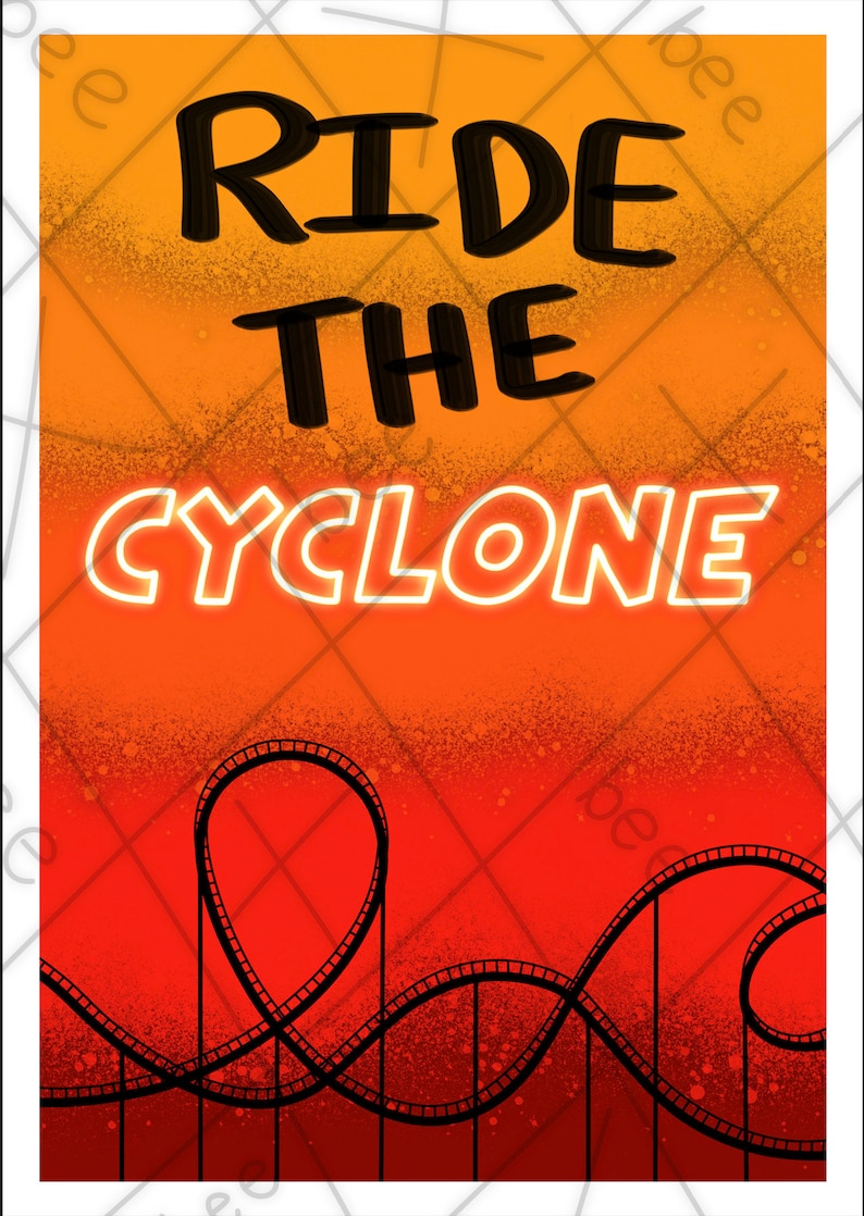 Ride the Cyclone Poster A3 - Etsy