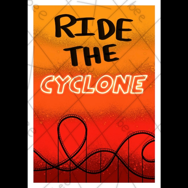 Ride the Cyclone Poster - Etsy