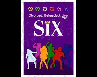 Six the Musical Printable Poster Song Titles - Etsy