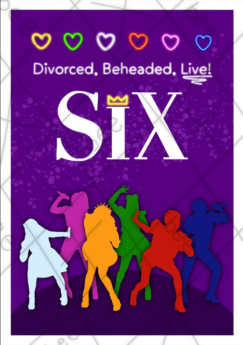 Six the Musical Poster A3 - Etsy