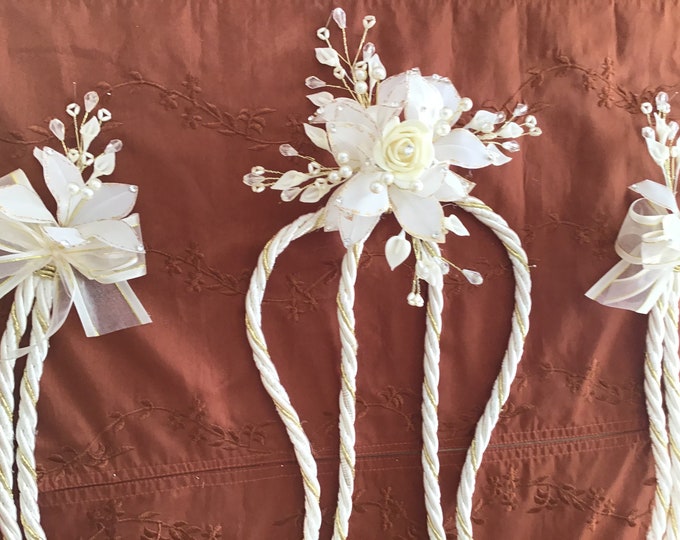 Wedding Love Rope, With Flowers & Glitter Rhinestone. Traditional ...