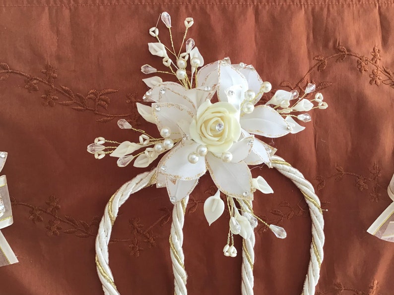 Wedding Love Rope, With Flowers & Glitter Rhinestone. Traditional ...