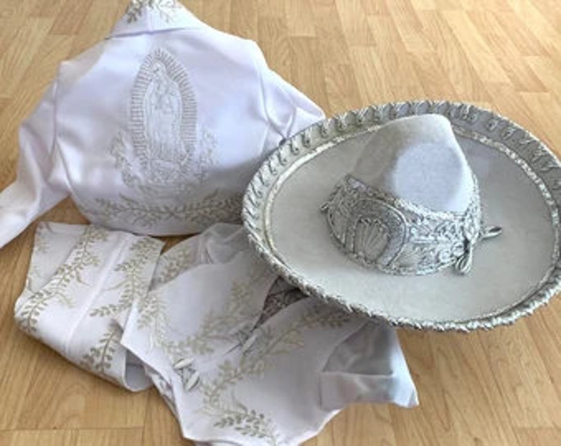 Traje Charro Virgin Mary Color Ivory / White Inactive - Etsy