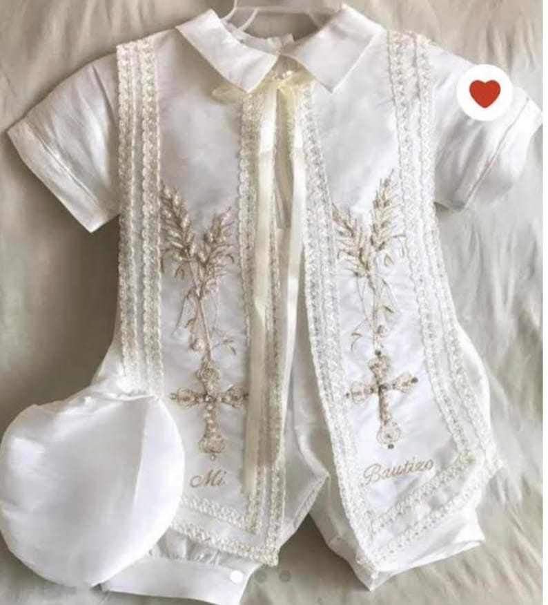 Baptism Baby Boys Christening Baptism Set Ivory or White Outfit - Etsy
