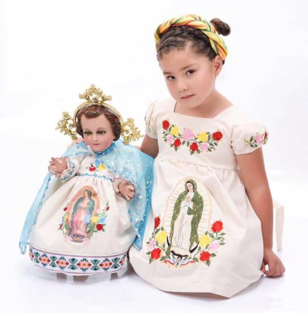 Virgen Guadalupe Mexican Dress, Virgen María, Virgin Mary, Baptism ...