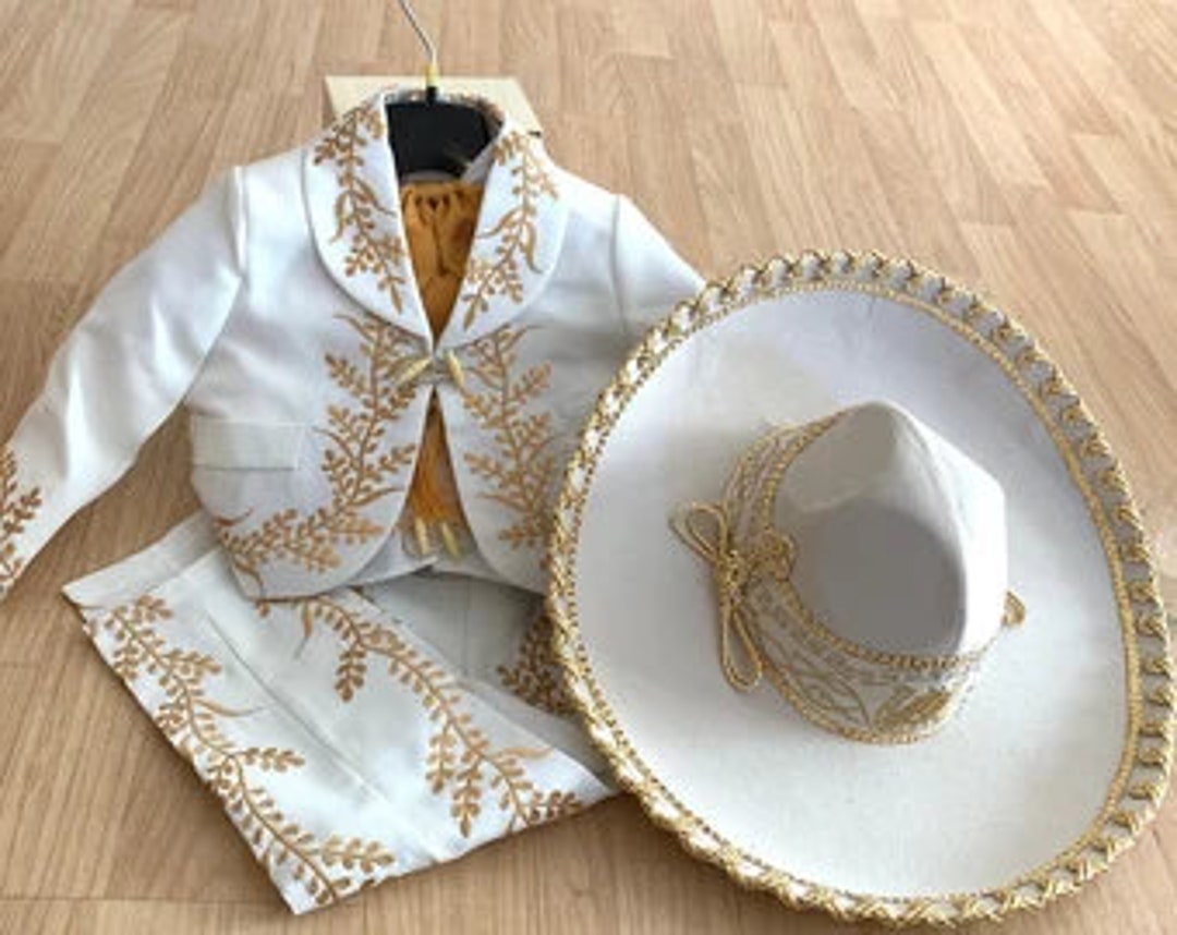 Traje Charro Virgin Mary Color Ivory / White Inactive - Etsy