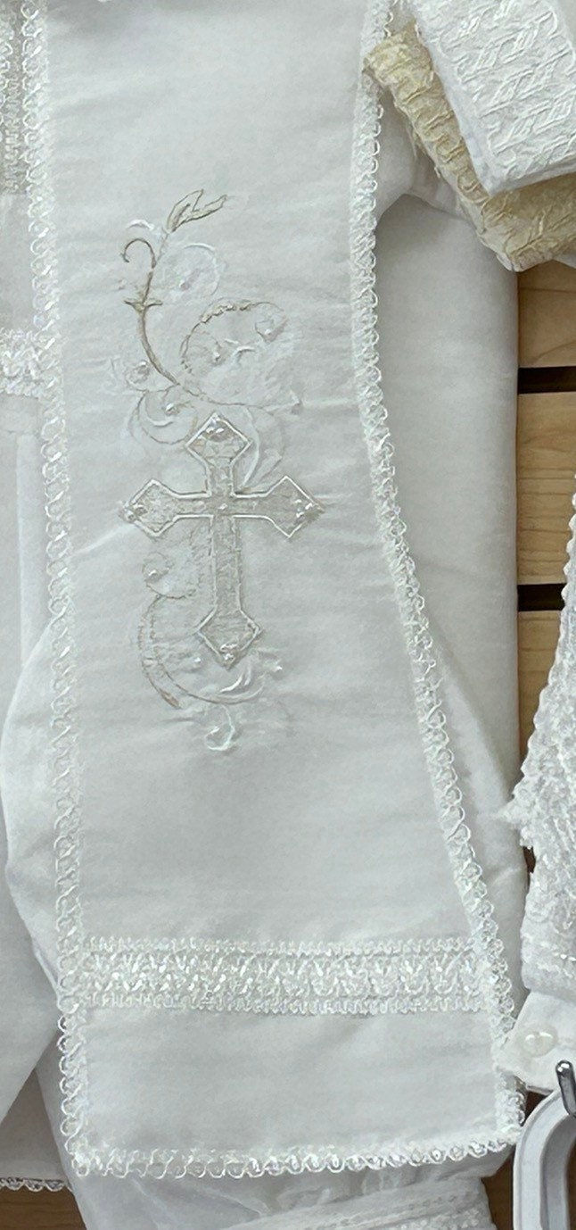 Baptism Baby Boys Christening Baptism Set Ivory or White Outfit - Etsy