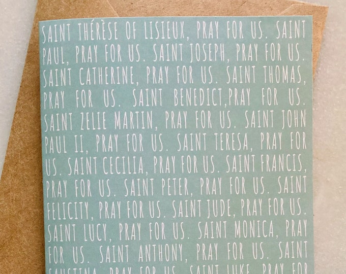 Catholic Feast Day Card | Patron Saint Card | All Saints Day Card ...