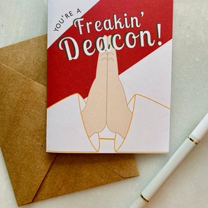 Catholic Deacon | Anniversary or Appreciation Card for Christians - Etsy